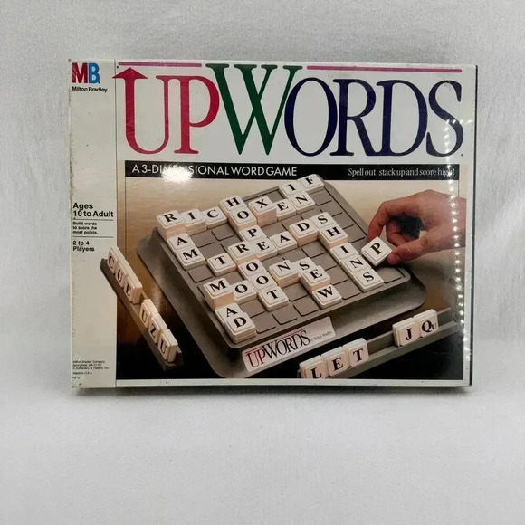 Milton Bradley | Games | New Vintage Milton Bradley Upwords ...